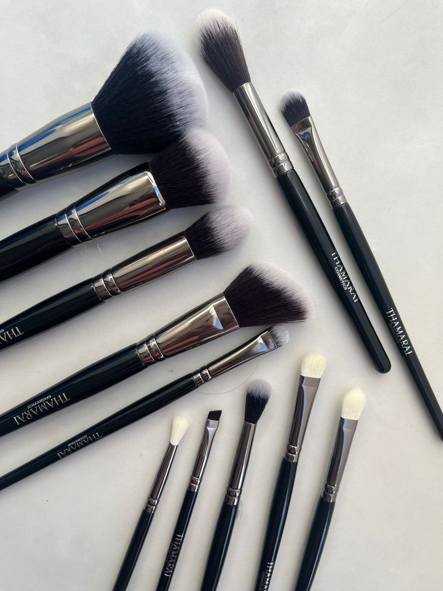 12-Piece Essential Makeup Brush Set – Thamarai Cosmetics